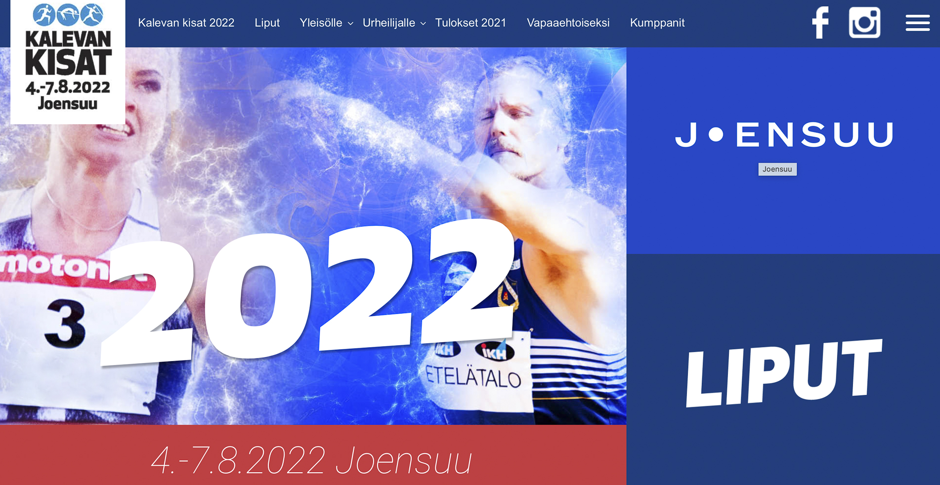 Joensuun Kalevan kisojen nettisivut auki - liput myynnissä ...